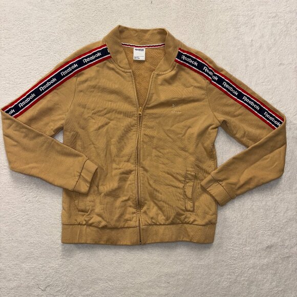 Reebok | Jackets & Coats | Reebok Jacket Mens Large Yellow Tracksuit ...